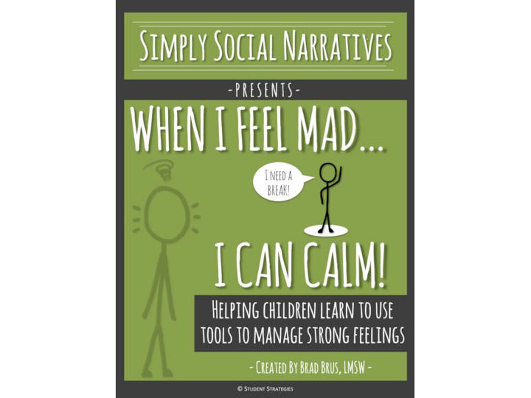 Historia social: cuando me siento enojado puedo calmarme - Etsy España