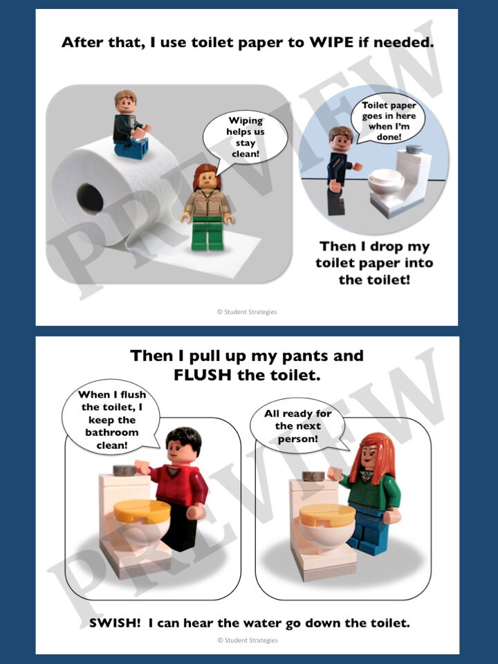 I Can Use the Bathroom - Social Narrative - Etsy