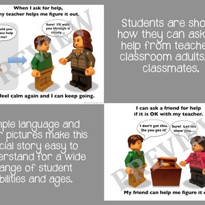 I Can Ask for Help! Social Narrative - Social Story - Autism - Etsy