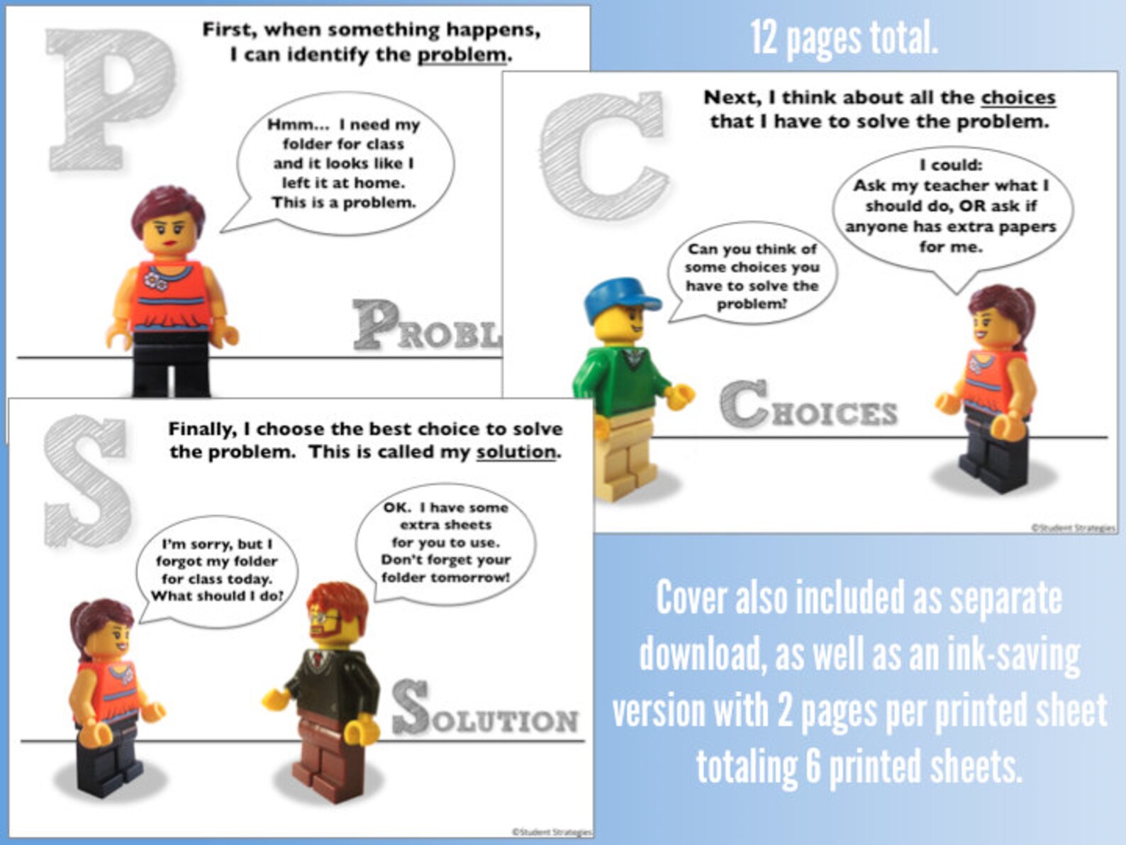 I Can Problem Solve Social Narrative & Lesson - Etsy