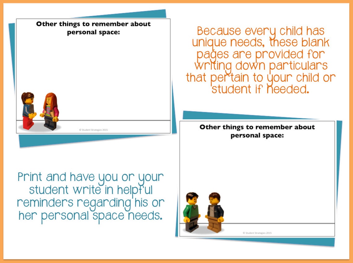 Personal Space Social Narrative - Social Story - Autism - Etsy