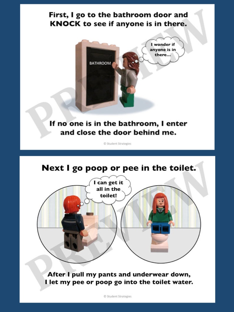 I Can Use the Bathroom - Social Narrative - Etsy