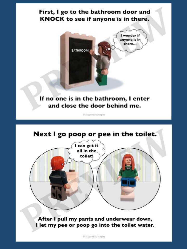 I Can Use the Bathroom - Social Narrative - Etsy