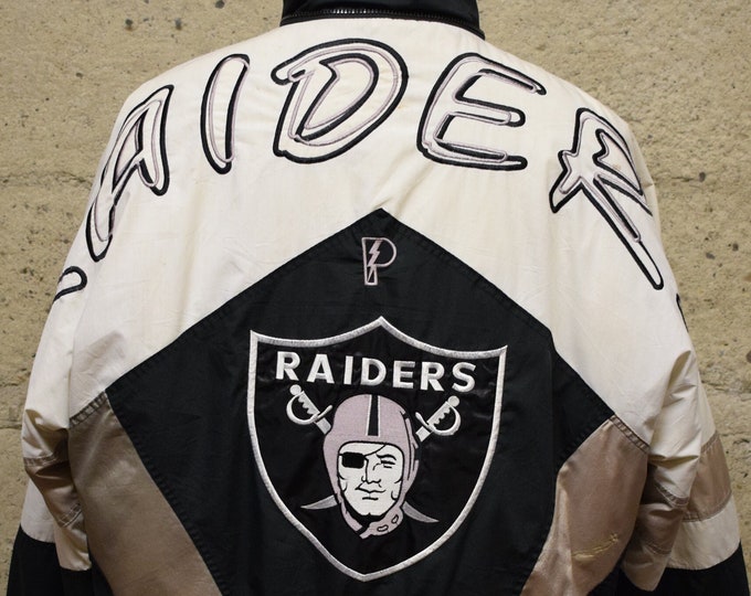 Vintage Raiders NFL Experience Pro Player Jacket 90's Large - Etsy