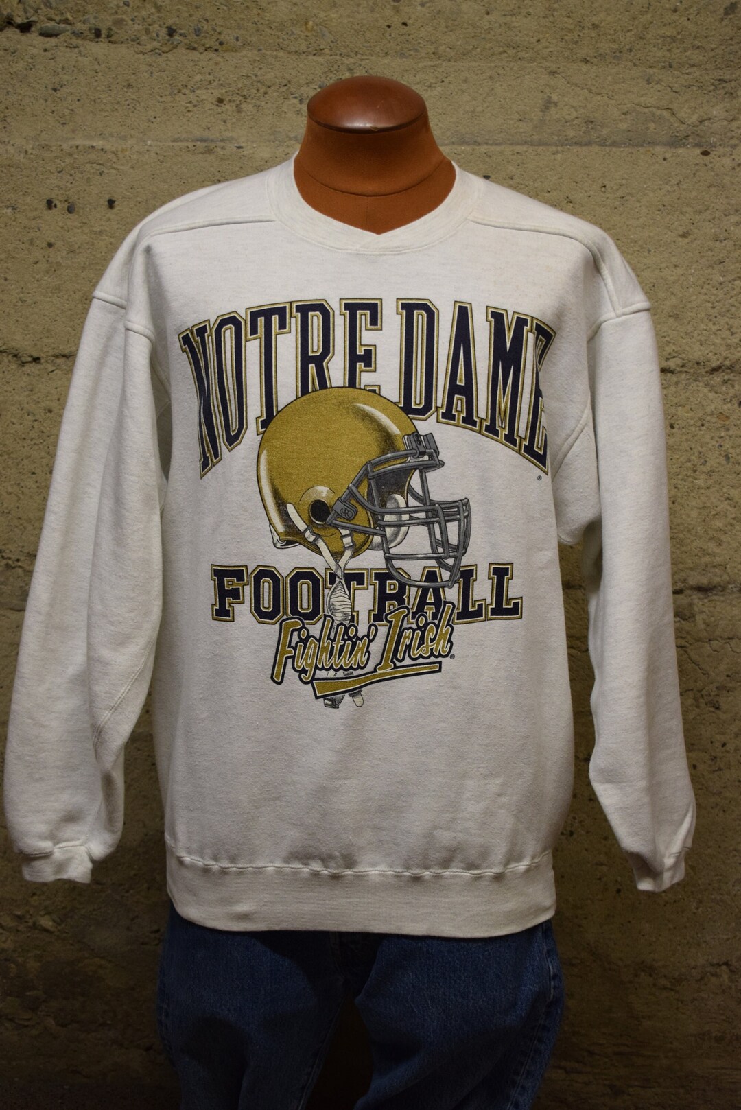 Vintage Galt Sand University of Notre Dame Fightin Irish Spell Out Logo ...