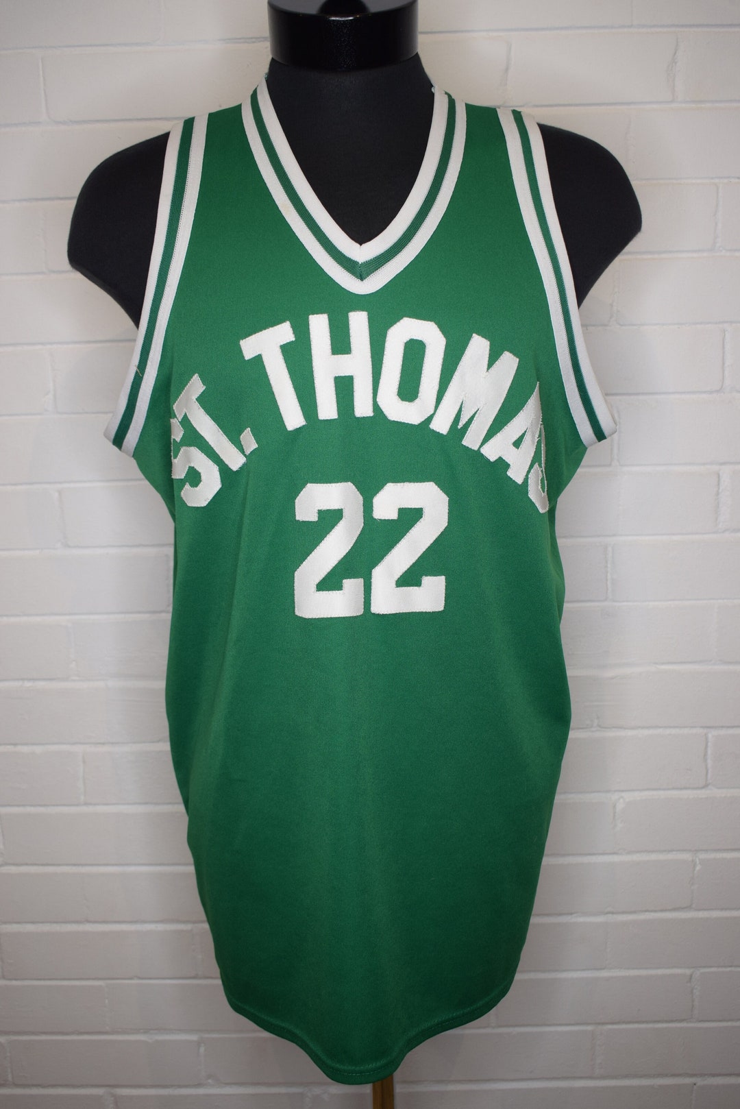 Vintage St Thomas Empire Sporting Goods USA Made Basketball Jersey 80's ...
