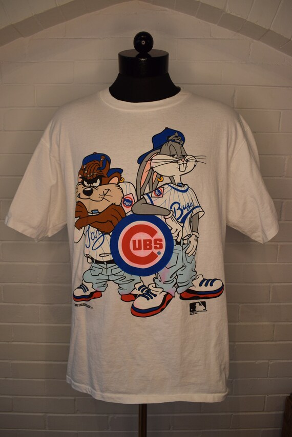 Vintage 1993 Chicago Cubs Bugs Bunny Taz MLB Warner B… - Gem