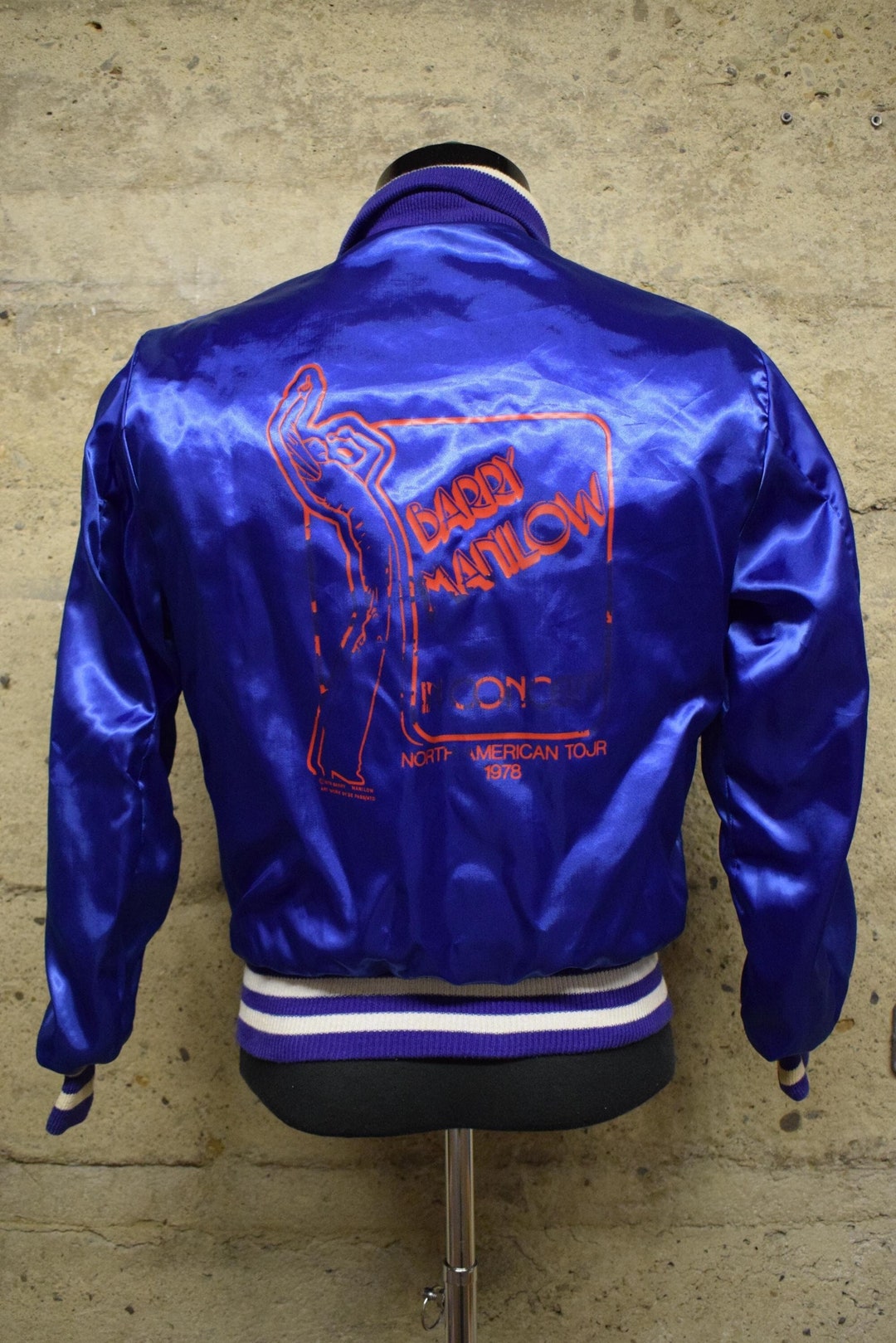 Vintage Barry Manilow 1978 Satin North American Tour Empire Sporting ...