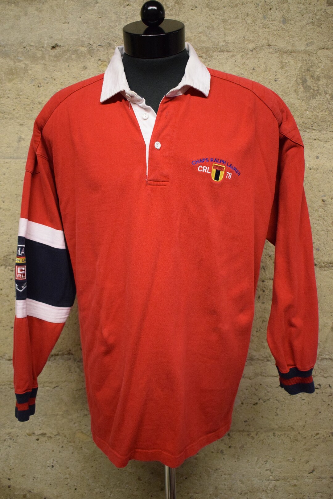 Vintage Chaps Ralph Lauren Rugby Long Sleeve T-shirt 90's Large - Etsy