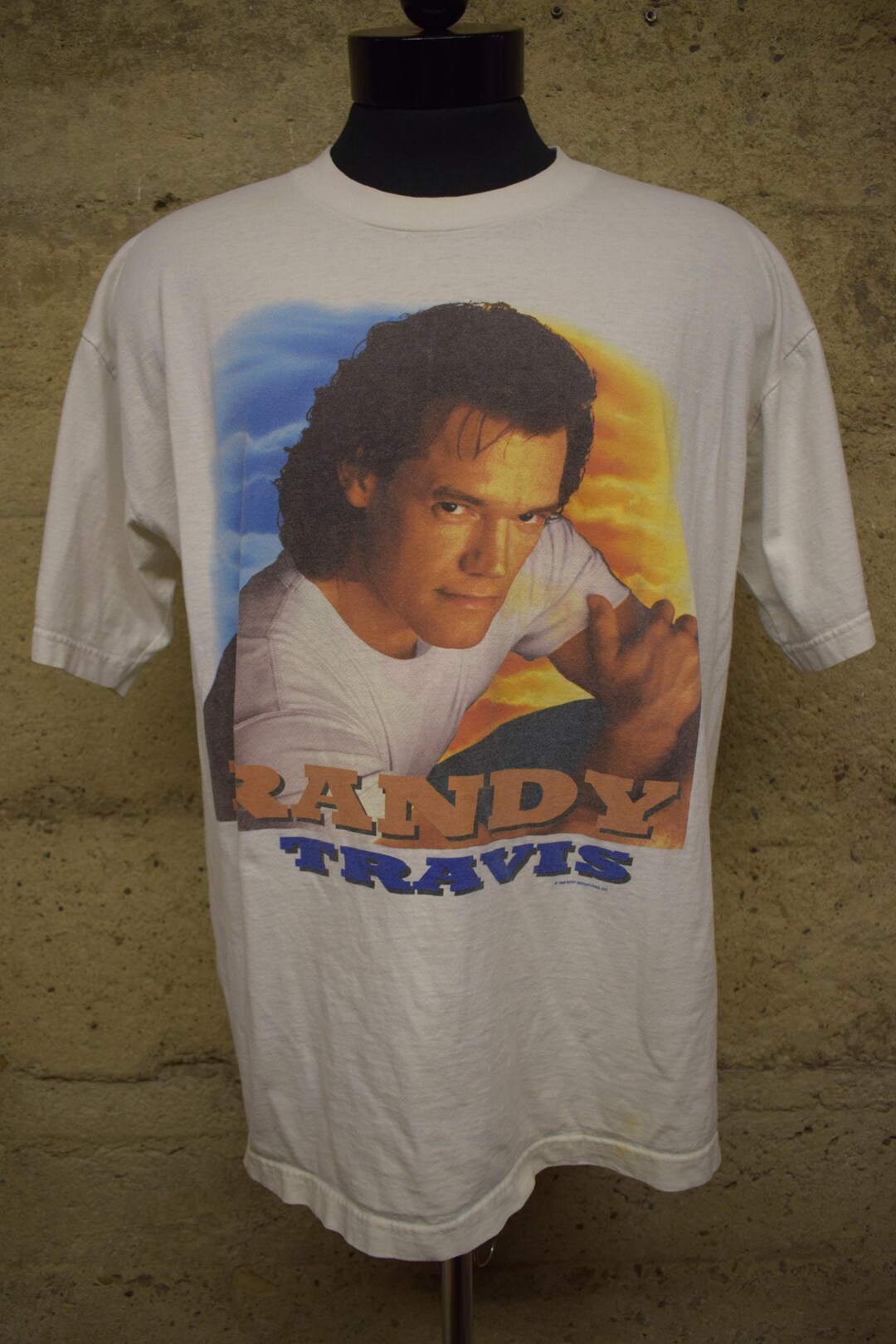 Vintage 1995 Randy Travis Sony All Sport Made in USA T-shirt 90's XL ...