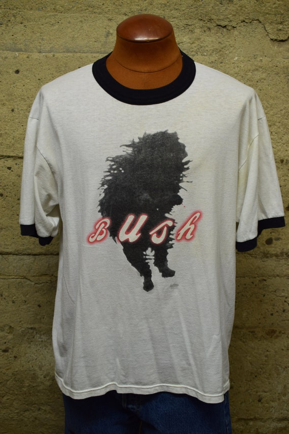 Vintage 1995 Bush Black Dog Tour T Shirt size XL - Gem
