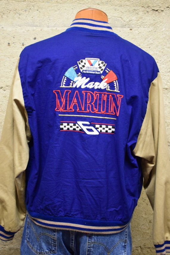 Vintage Mark Martin Valvoline Bomber NASCAR Jacket La… - Gem