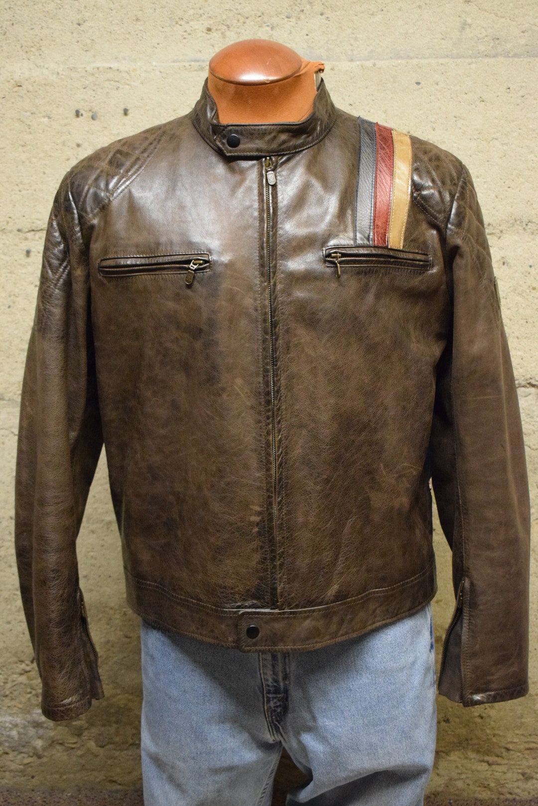 Vintage Belstaff Black Prince Leather Motorcycle Jacket 90's Large - Etsy