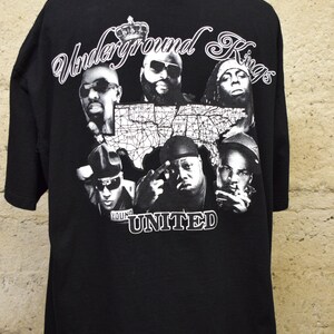 Underground Kings United Down South Rap Hip Hop Black T-shirt Big and ...