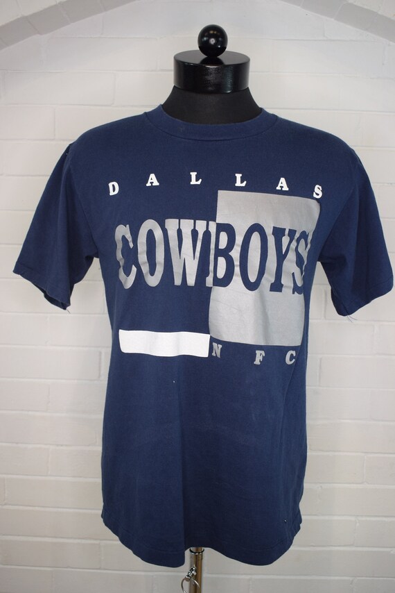 Vintage Dallas Cowboys NFC Single Stitch Trench NFL T… - Gem