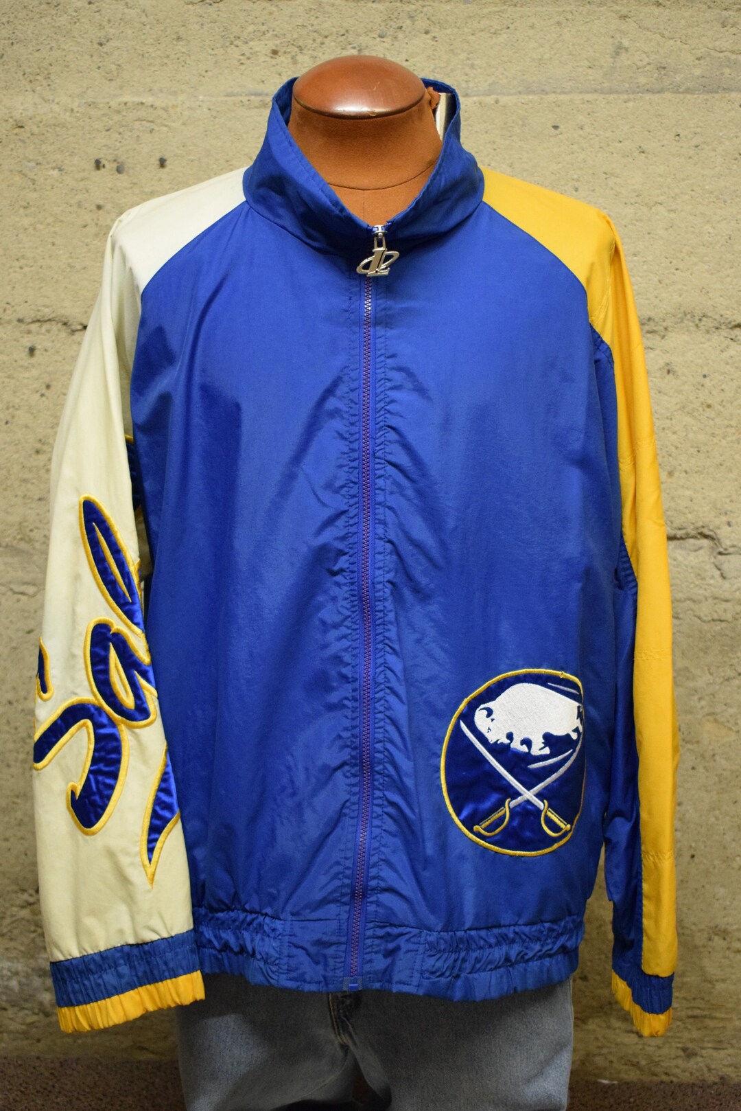 Vintage Buffalo Sabres Logo Athletic NHL Windbreaker Jacket 90's XL - Etsy