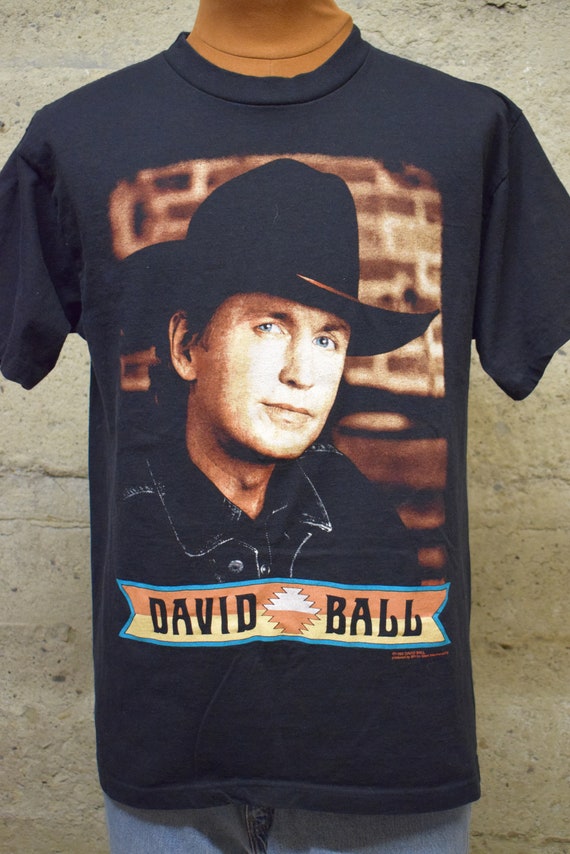 Vintage 1995 David Ball Tour Single Stitch Band Tee M… - Gem