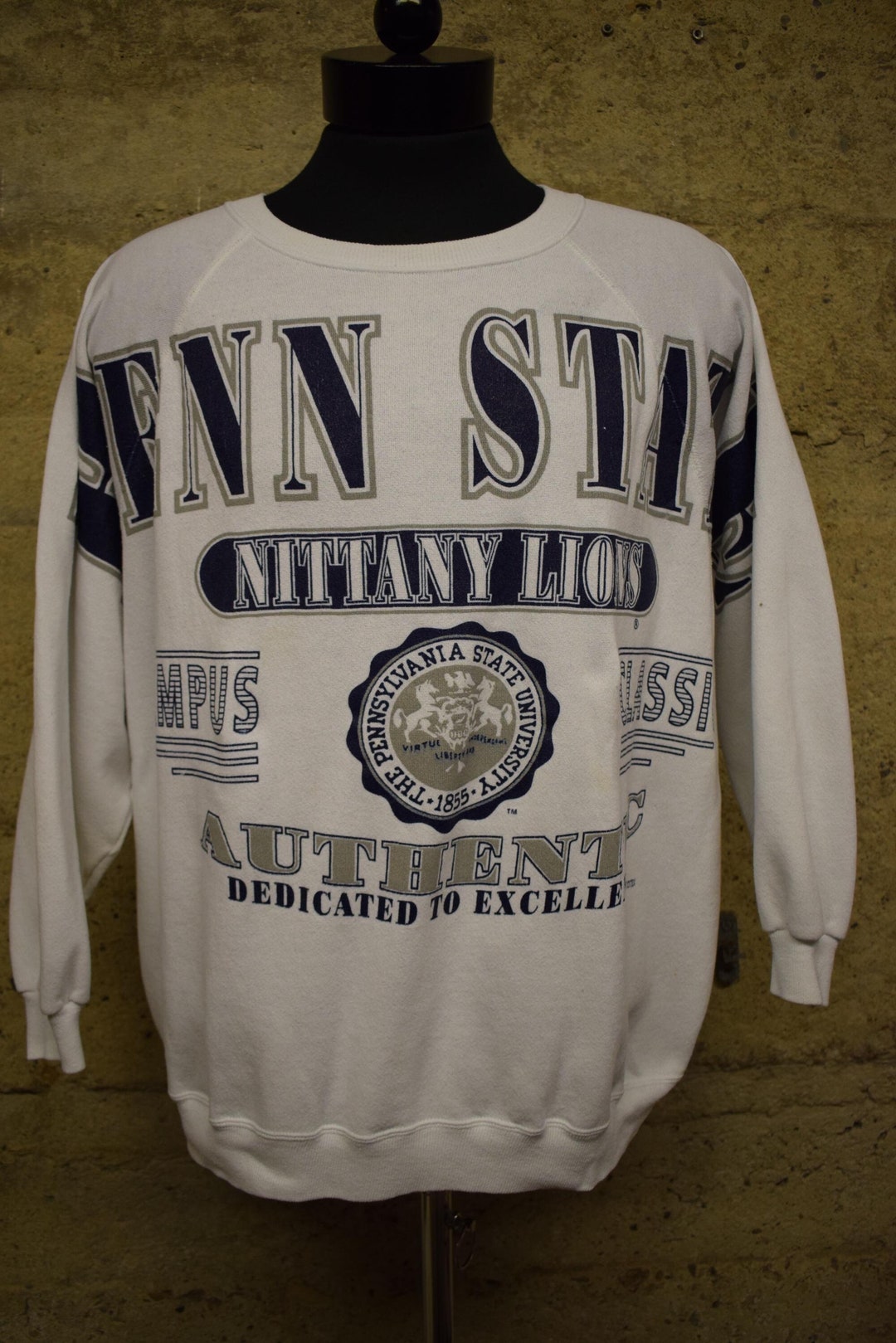 Vintage Penn State University Nittany Lions Overprint Spell Out Big ...