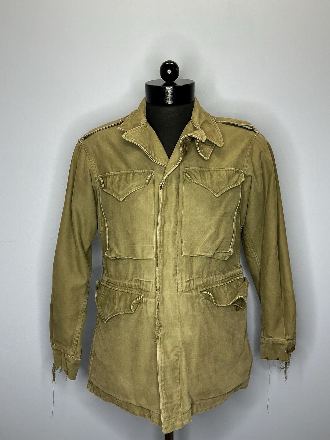 1950's US Army M-51 Field Jacket Chin Strap Button Front - Etsy