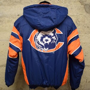 Vintage Chicago Bears Starter Pro Line NFL Hooded Insulated Quilted ...