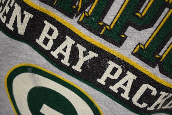 Vintage Green Bay Packers Logo 7 Super Bowl Champion… - Gem
