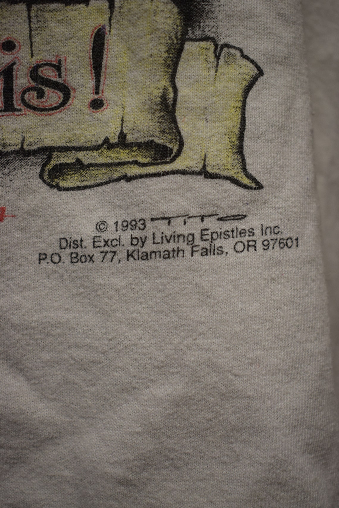 Vintage 1993 Jesus Christ Turn Your Back Look at His T-shirt - Etsy
