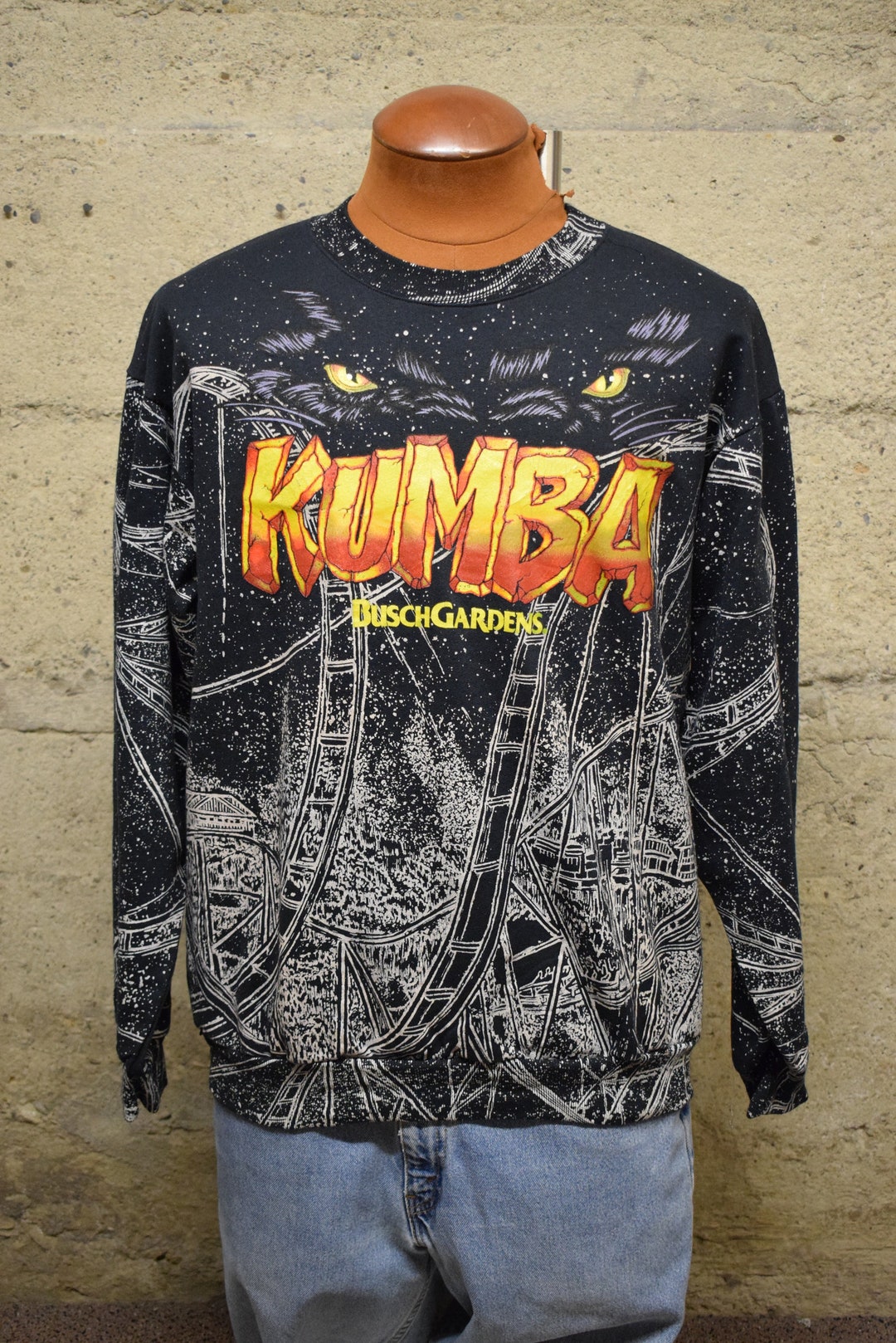 Vintage Kumba Busch Gardens All Over Print Sweatshirt 90's One Size - Etsy