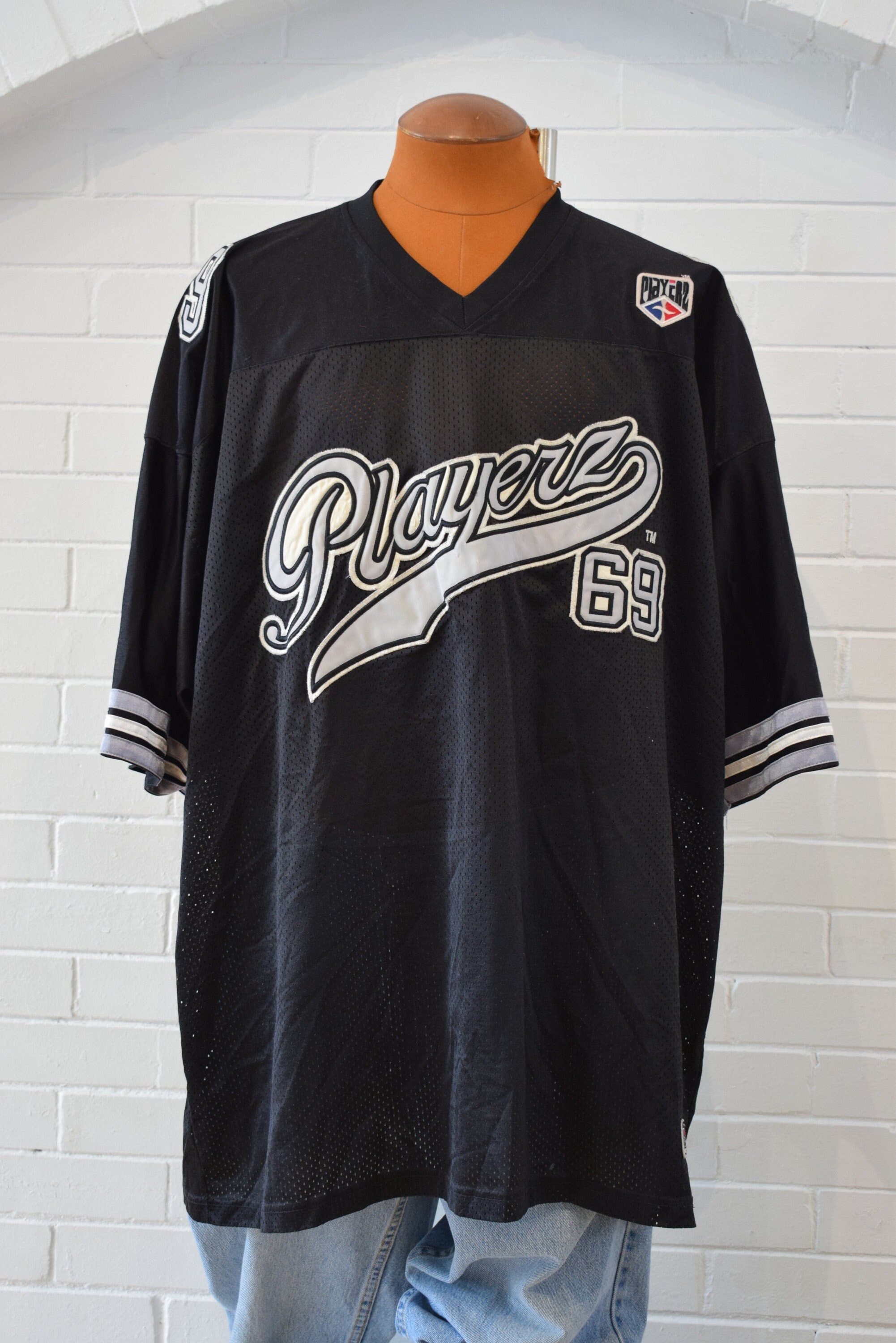 Vintage Playerz 69 Hip Hop Streetwear Football Jersey 90's Vintage Playerz 69 Hip Hop Streetwear Football Jersey 90's
