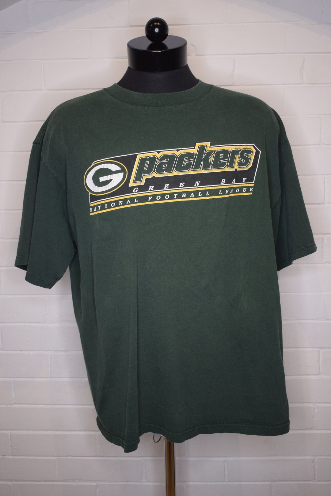 Vintage Green Bay Packers Logo 7 NFL Football T-shirt 90's XXL - Etsy