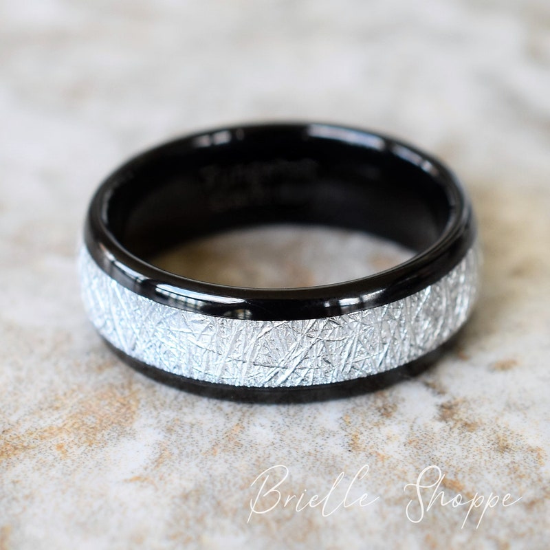 Meteorite Ring - Etsy