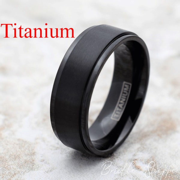 Mens Titanium Ring - Etsy