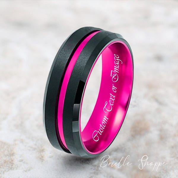 Pink Engagement Ring - Etsy