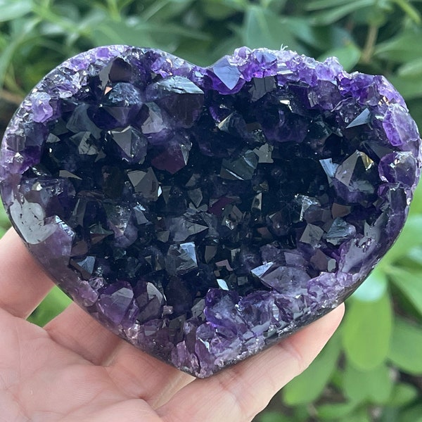 Amethyst Heart - Etsy