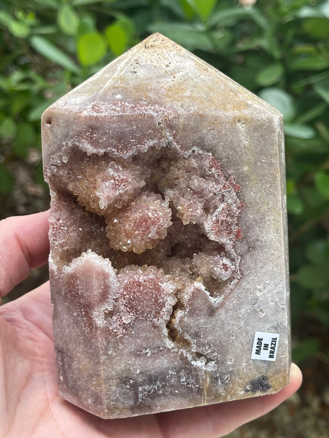 Pink Amethyst Tower Item 4757 Quartz/ Druzy Pink Amethyst/ Druzy ...