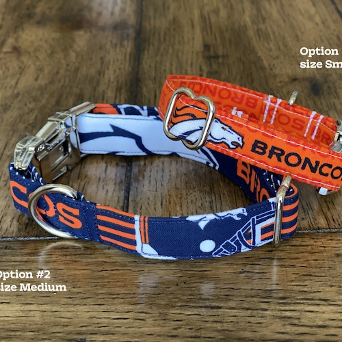 Denver Broncos Dog Collar - Etsy
