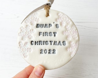 First Christmas Bump Decoration, Bump Ornament Gift, Pregnancy Baby ...