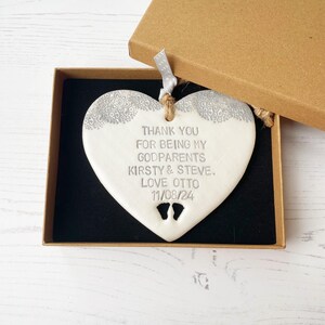 Personalised Godparent Keepsake Gift, Godparents Thank You Gift ...