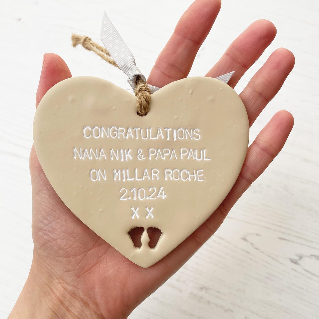 Personalised Congratulations on New Grandchild Gift, New Grandparents ...