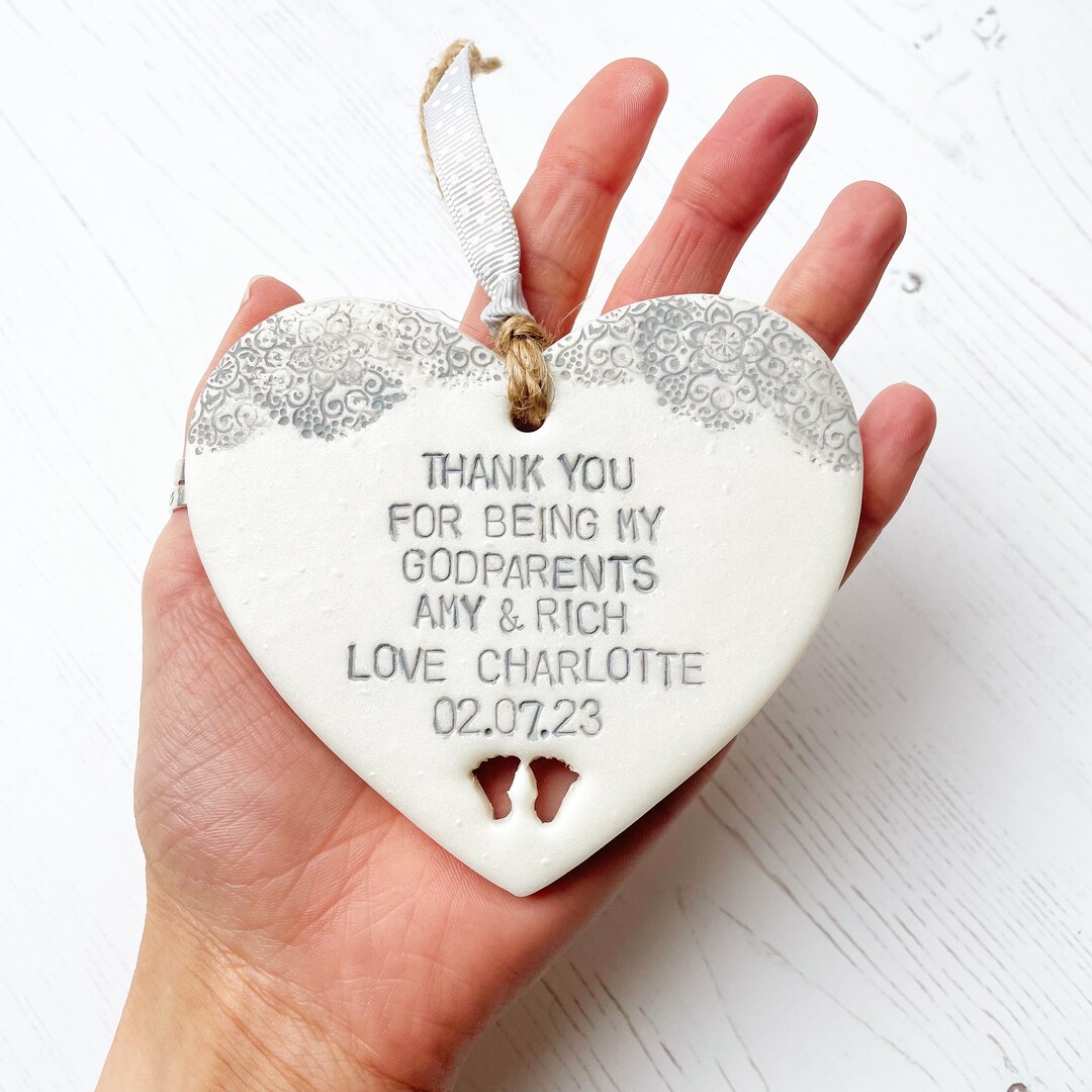 Personalised Godparent Keepsake Gift, Godparents Thank You Gift ...