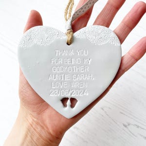 Personalised Godparent Keepsake Gift, Godparents Thank You Gift ...