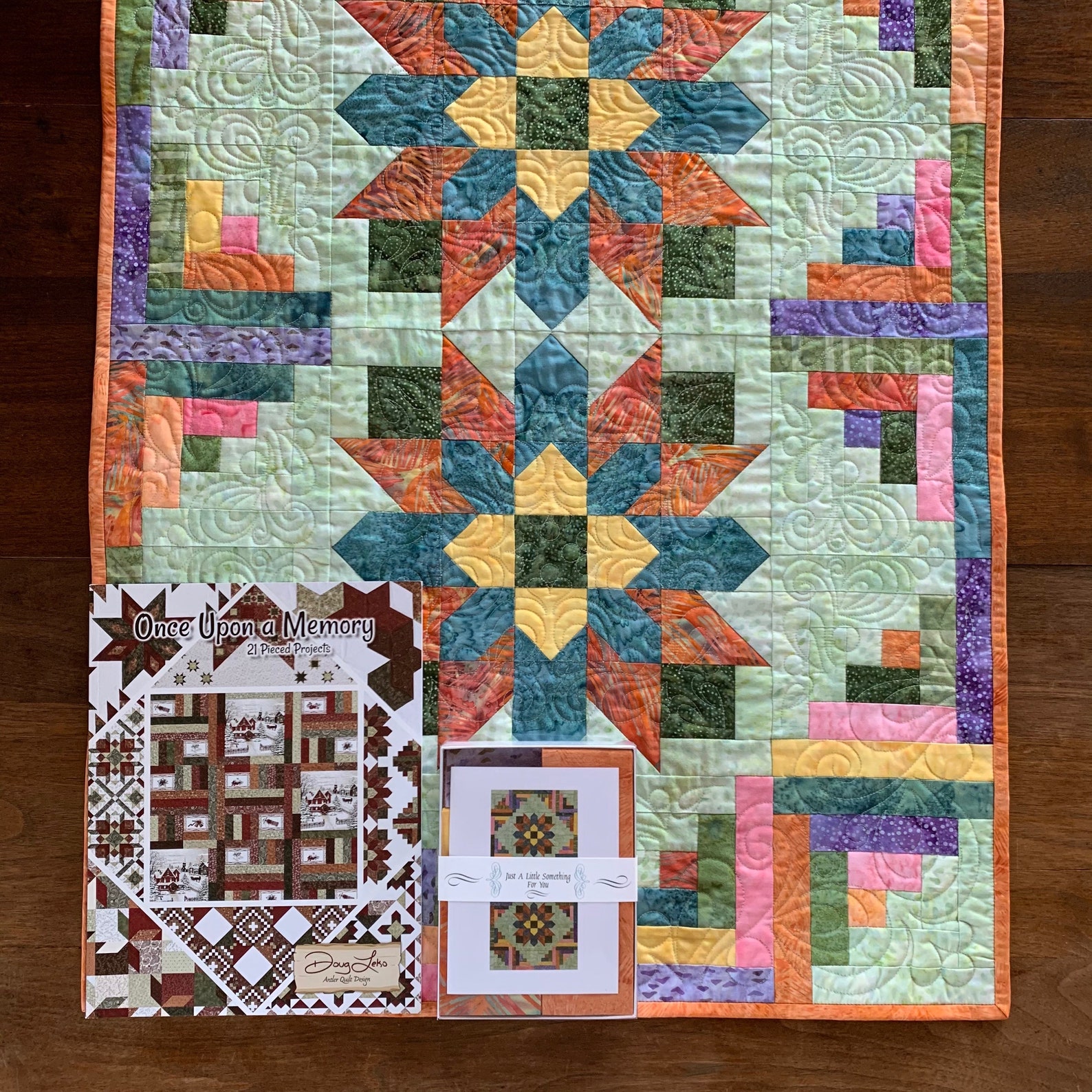 Peace on Earth Table Runner Quilt Kit - Precision Cut Batik Kit, Ready ...