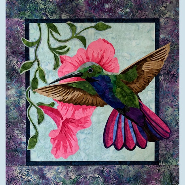 Hummingbird Applique - Etsy
