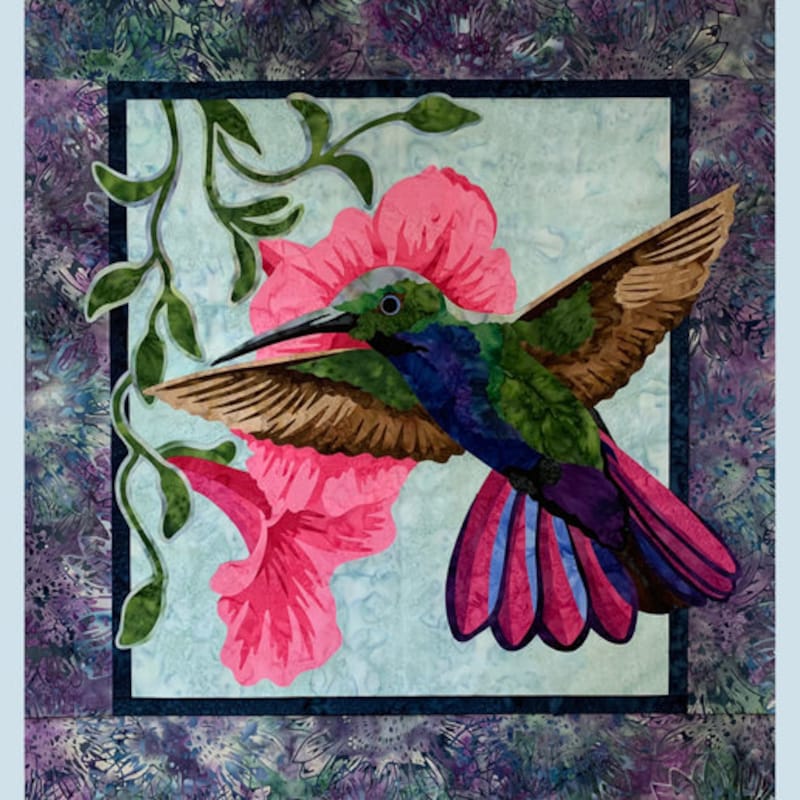 Hummingbird Applique - Etsy