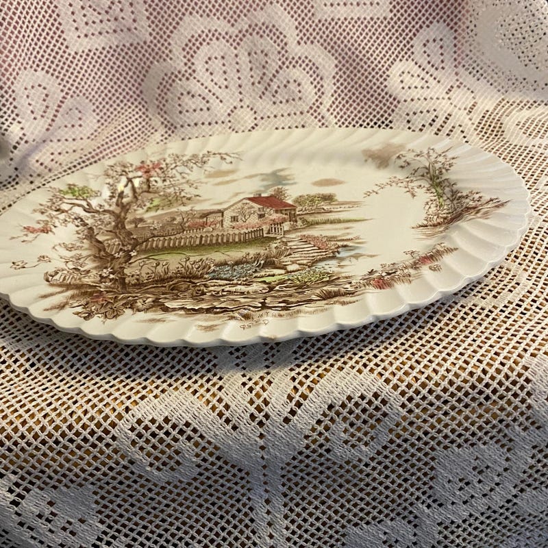 Vintage Tulip Platter - Etsy UK