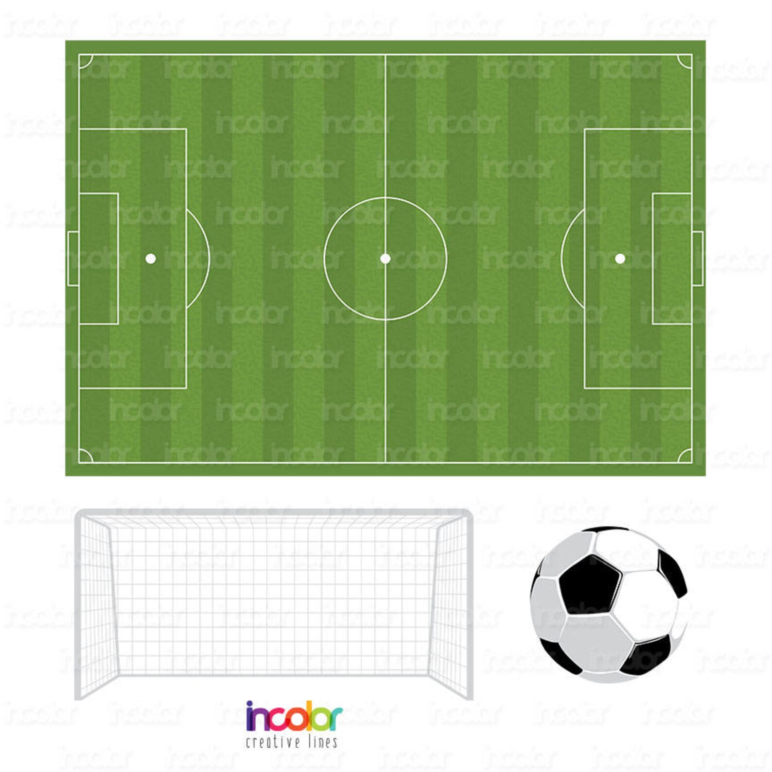 Soccer Football Champion Sport Clipart - Instant Download Printable ...