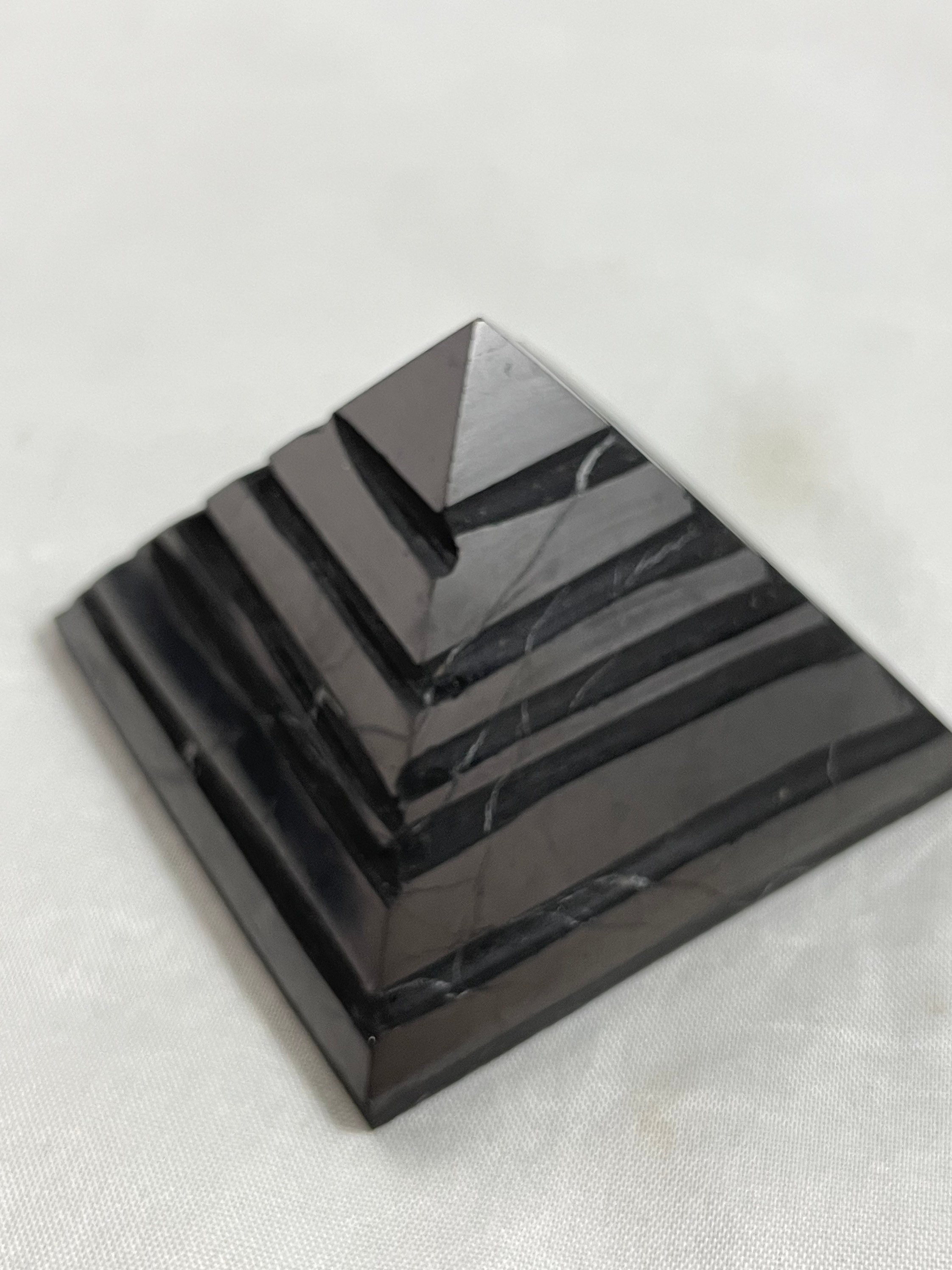 Carved Shungite Pyramid - Etsy