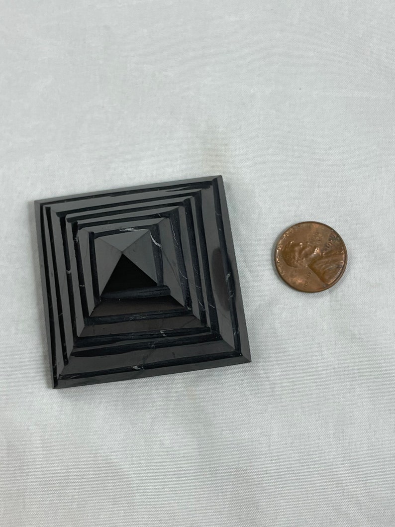Carved Shungite Pyramid - Etsy