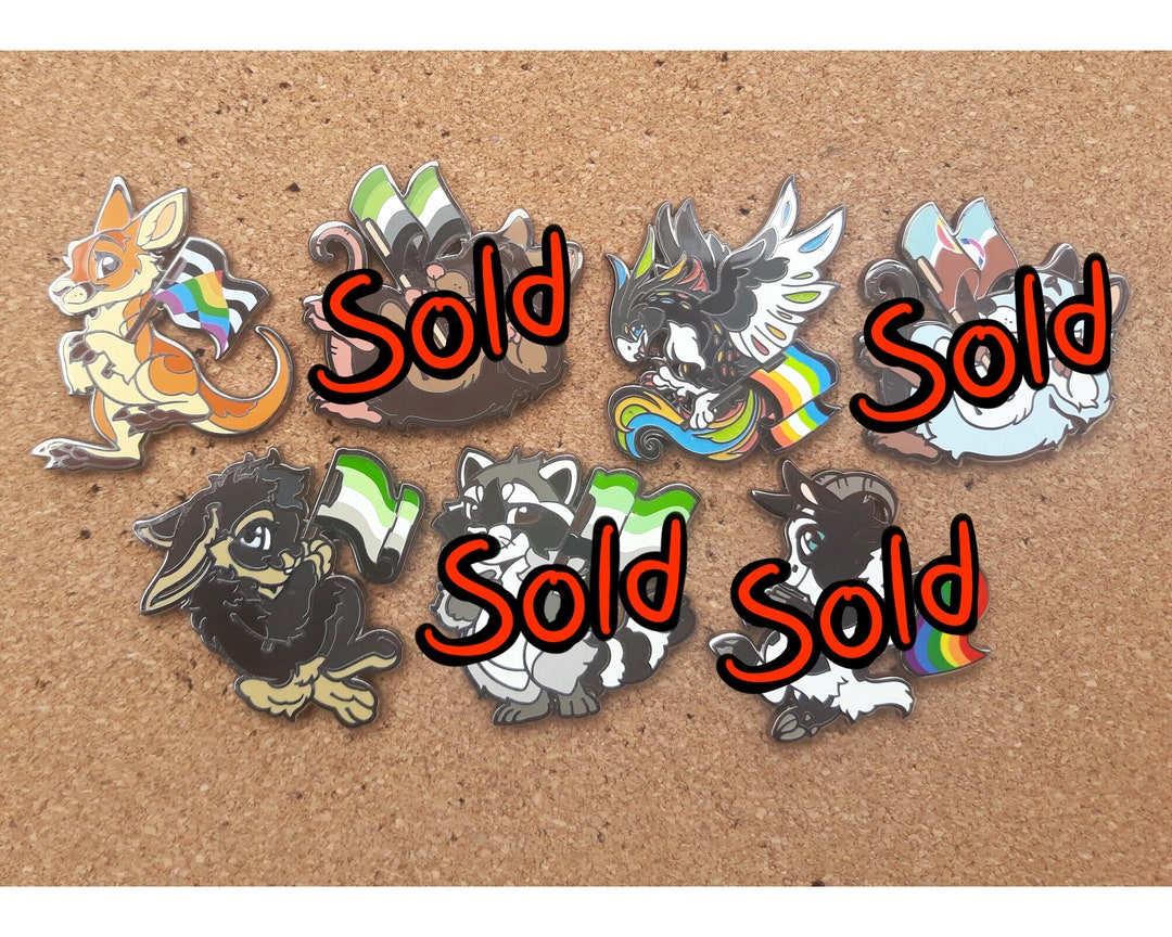 Pride Fursona Pins - Etsy