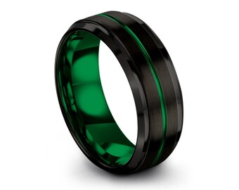 Green Promise Ring | Etsy