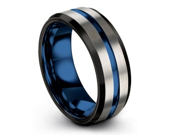 Thin Tungsten Ring | Etsy